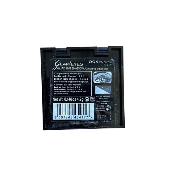 Rimmel London | Makeup | Rimmel London Eyeshadow Smokey Blue 04 4 Color ...